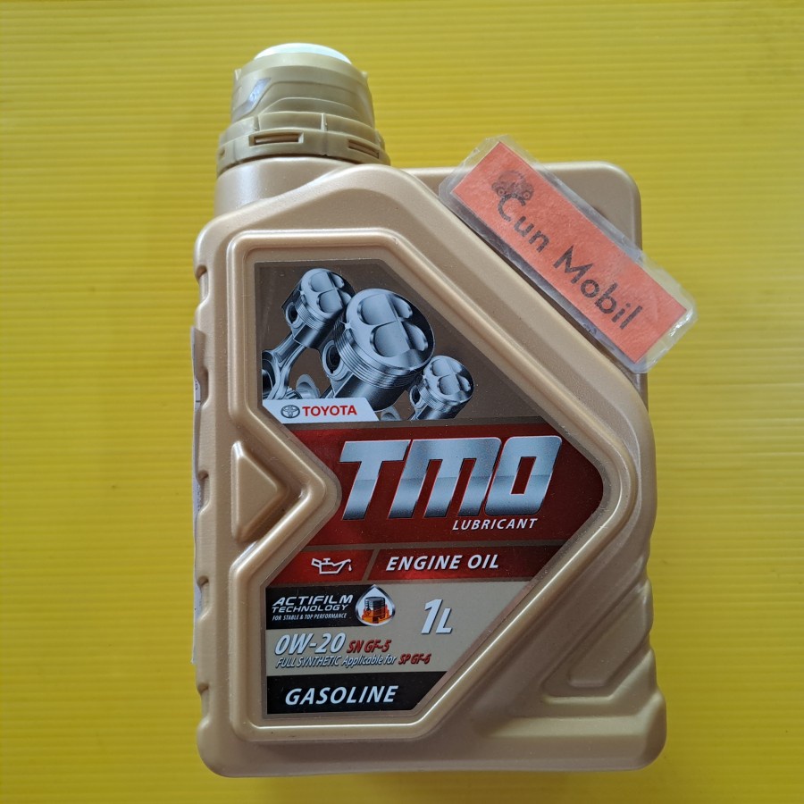 Jual Oli Mesin Toyota TMO bensin SAE 0W-20 API SN GF-5 Gold isi 1 Liter | Shopee Indonesia