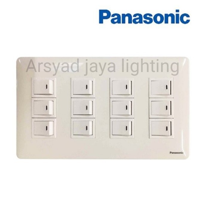Jual Saklar Grid Switch Saklar 12 Gang Panasonic Full Color | Shopee ...