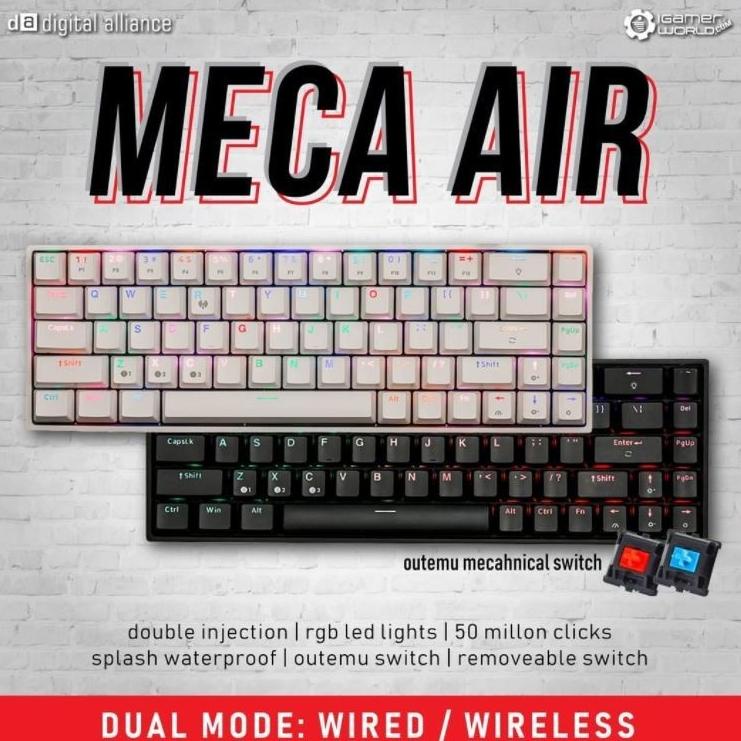 Jual Digital Alliance Meca Air RGB LED Light Gaming Keyboard | Shopee ...