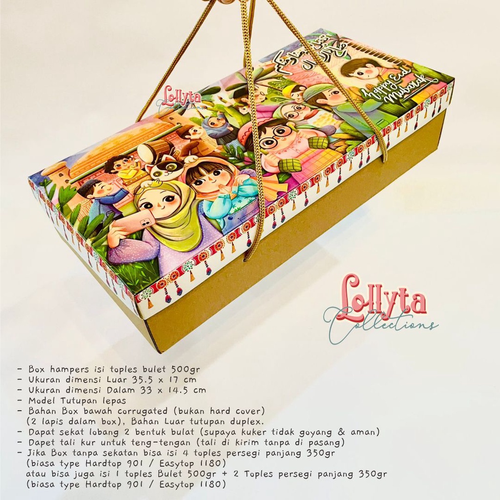 Jual Box isi 2 toples Bulet 500gr / isi 4 toples persegi 350 gr Edisi ...