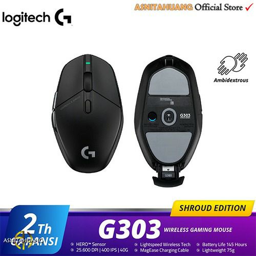 Jual Logitech G303 Shroud Edition Wireless - Gaming Mouse Original | Shopee Indonesia