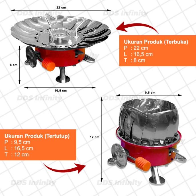 Jual Kompor Camping Gas Kotak Mini Portable Stove Gas Kompor Portable | Shopee Indonesia