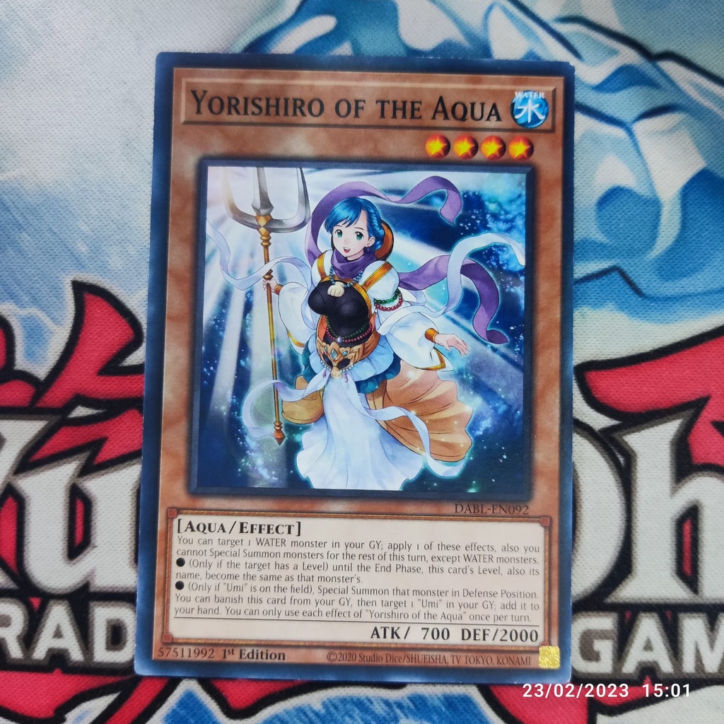 Jual yugioh yorishiro of the aqua DABL common 1st original | Shopee ...