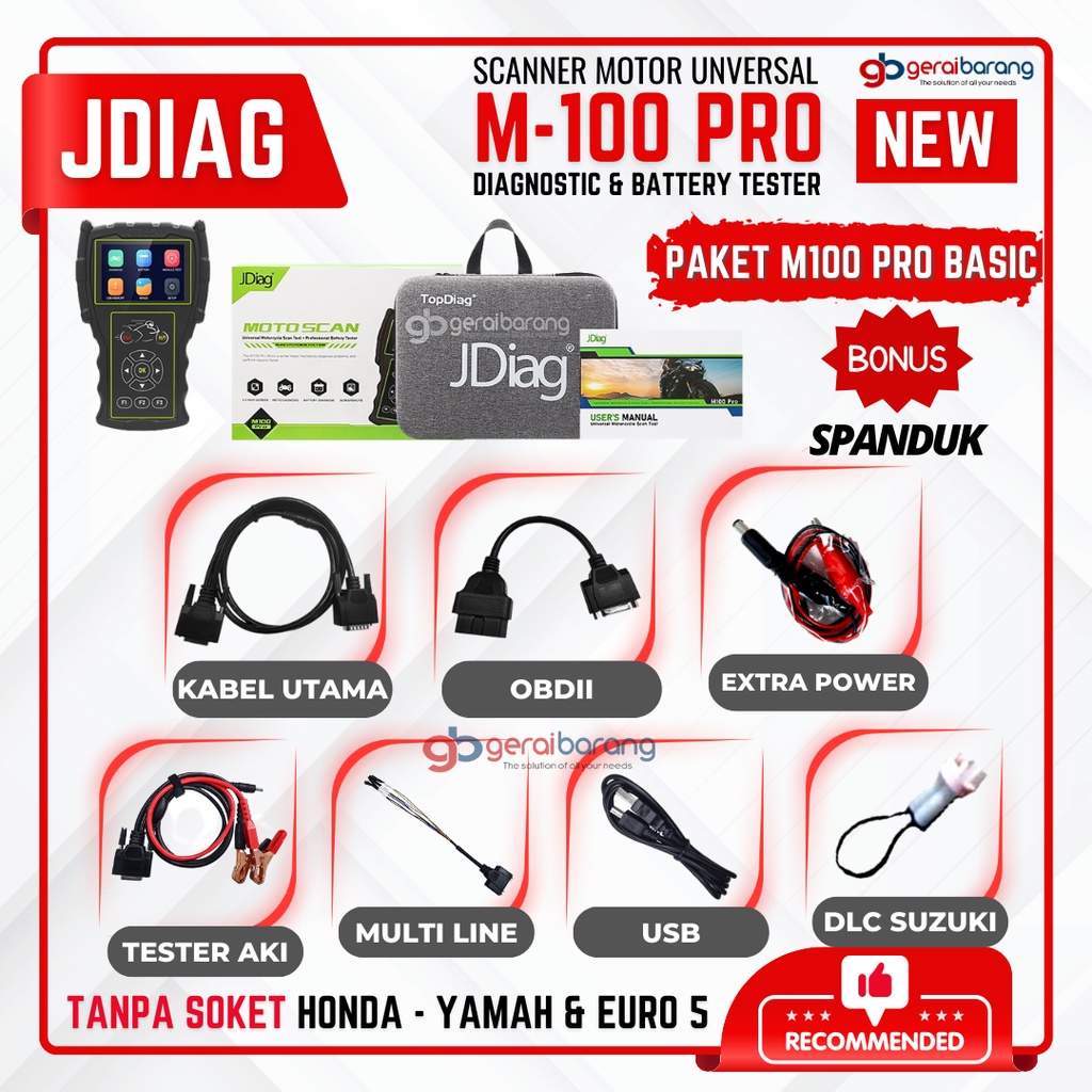 Jual Scanner Motor Injeksi JDiag Universal Diagnostik Scan Tool New-GB ...