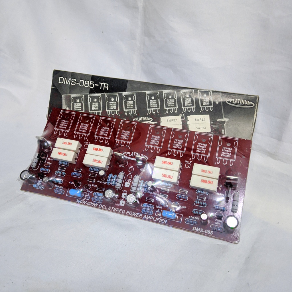 Jual Kit Power Amplifier OCL PLATINUM STEREO 300-600Watt DMS 085-TR | Shopee Indonesia