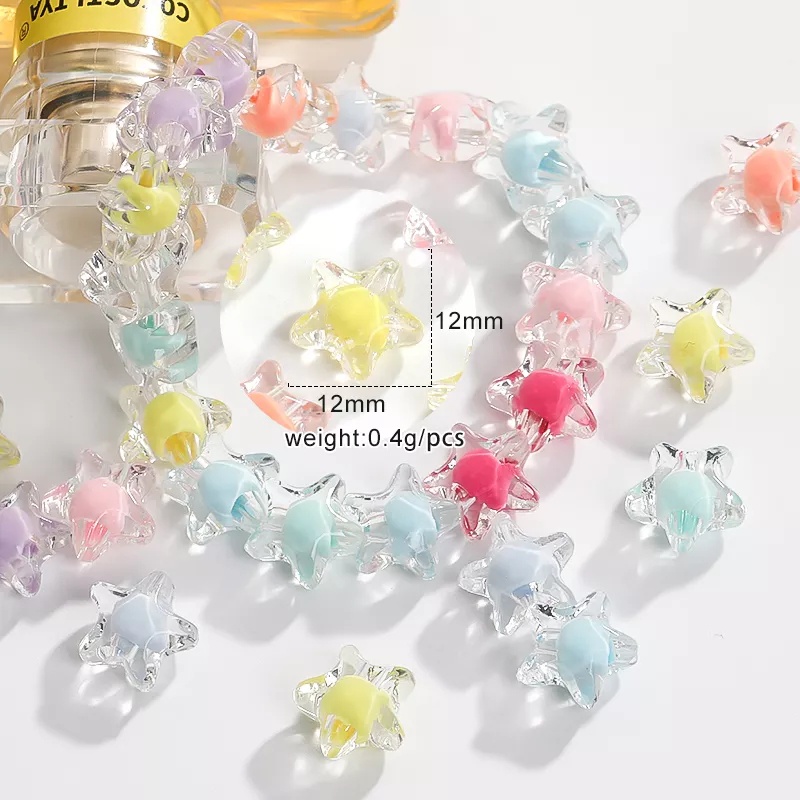 Jual (25 pcs) Mute Candy Isi Manik Manik Isi Warna Doff Bahan Meronce ...
