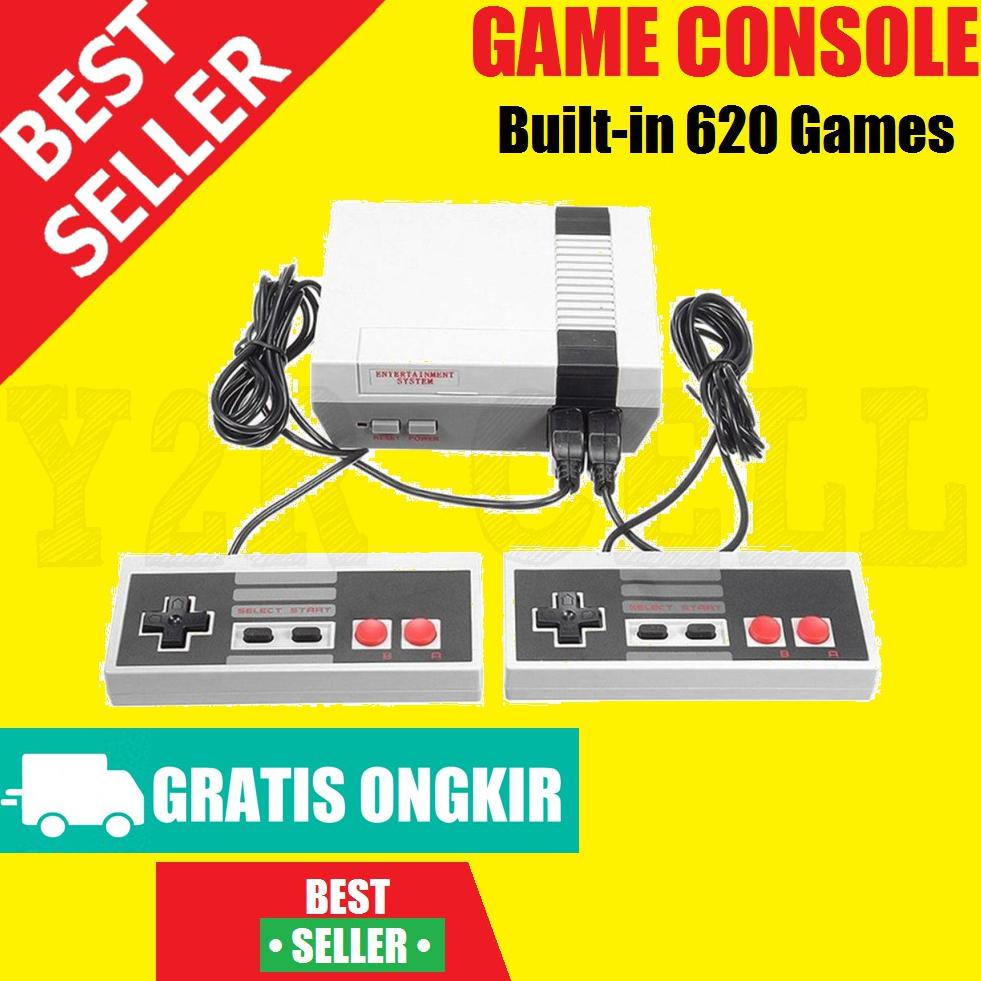 Jual Stok terbaru Nintendo NES Clone 620 Game Retro Mini Game Built in 620 Classic Games Full ...