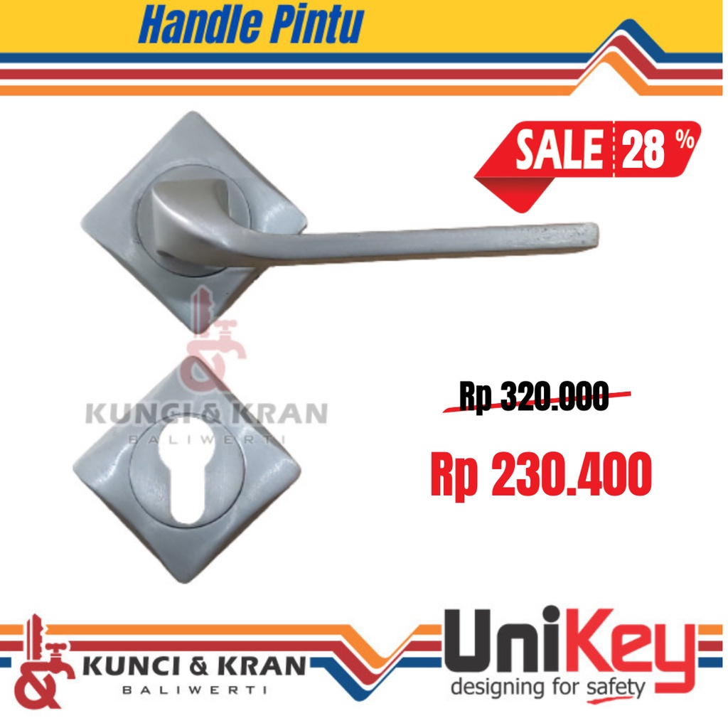 Jual HANDLE PINTU UNIKEY 259.16 SQUARE SC GAGANG PINTU RUMAH PEGANGAN ...