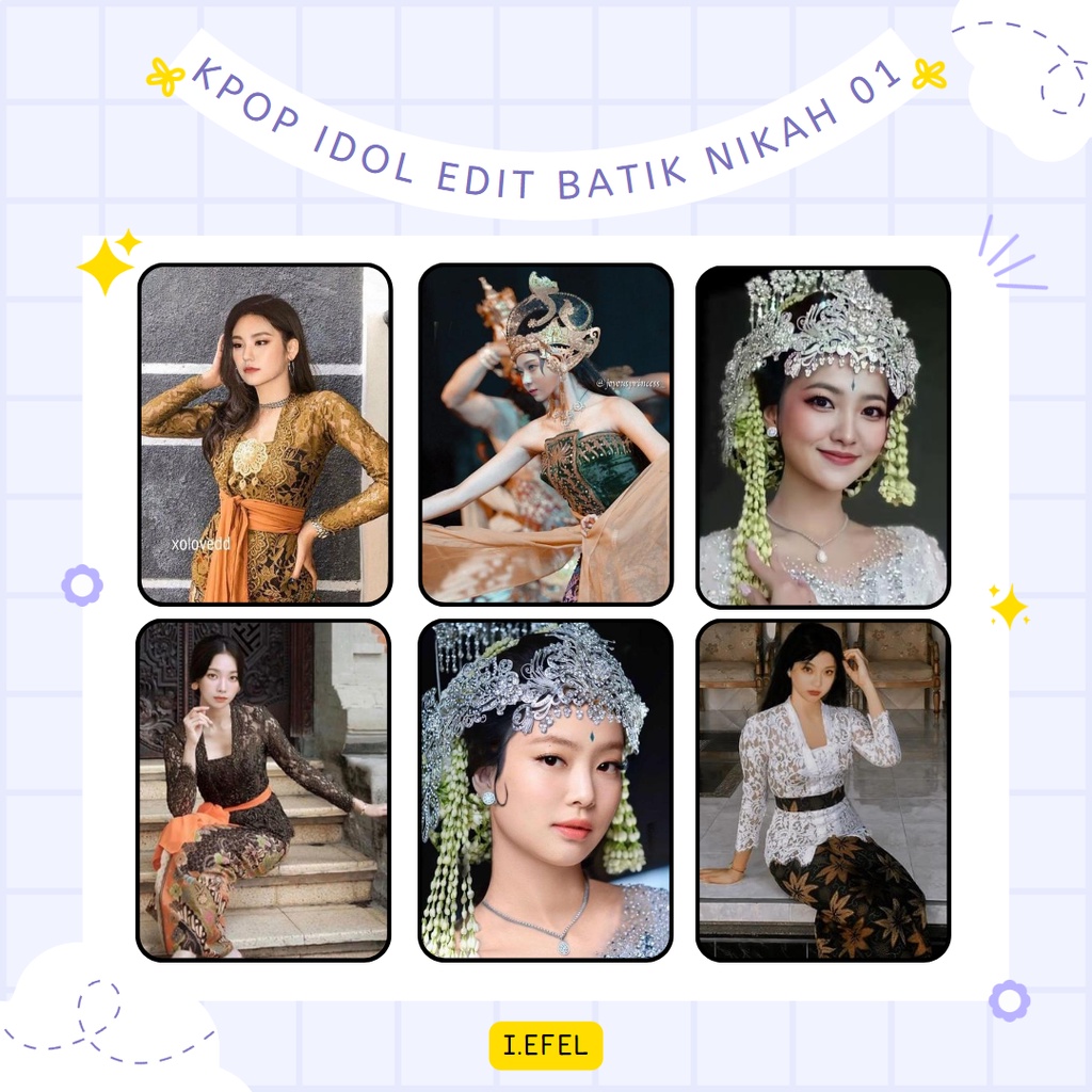 Jual Kpop Idol ITZY, AESPA, BLACKPINK Edit Foto Batik-Nikah 01 -i.efel ...
