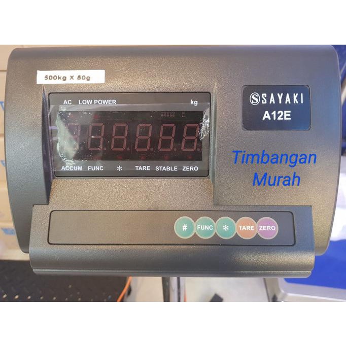 Jual BENCH SCALE 50 X 60CM 500KG/ TIMBANGAN BARANG DIGITAL 500KG/INDUSTRI | Shopee Indonesia