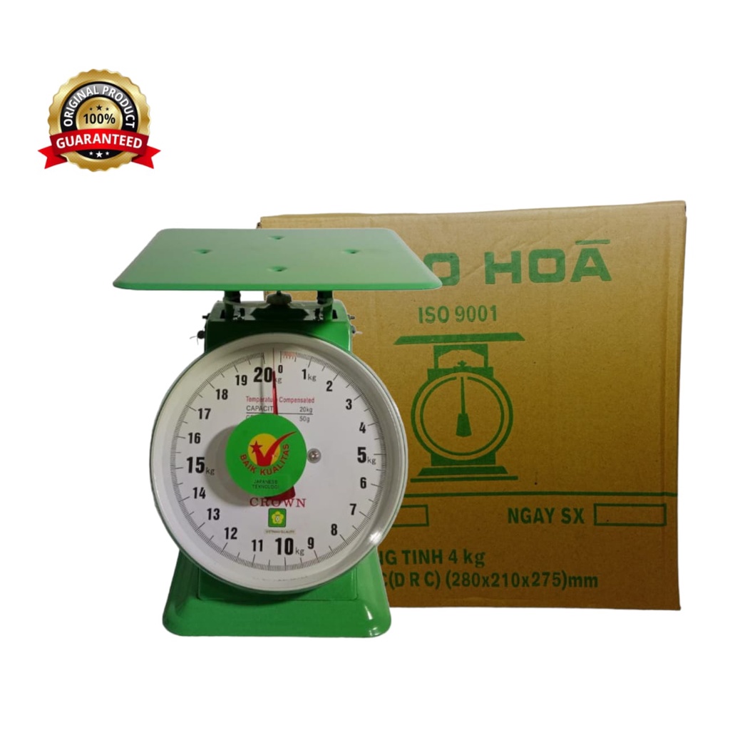 Jual Timbangan Manual Jarum Duduk crown non hoa 20 Kg Electronic Spring Dial Scale Besi Plat ...