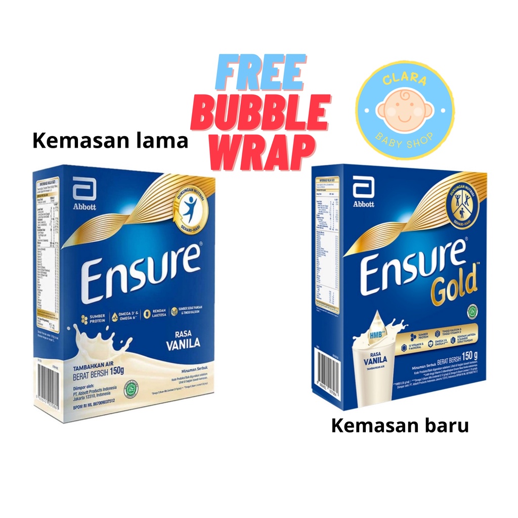 Jual Ensure vanilla 150gr kemasan ekonomis | Shopee Indonesia