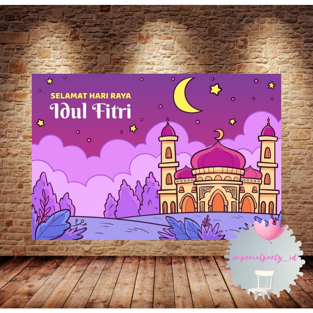 Jual Custom Backdrop Banner Spanduk Ramadhan Lebaran Idul Fitri Eid ...