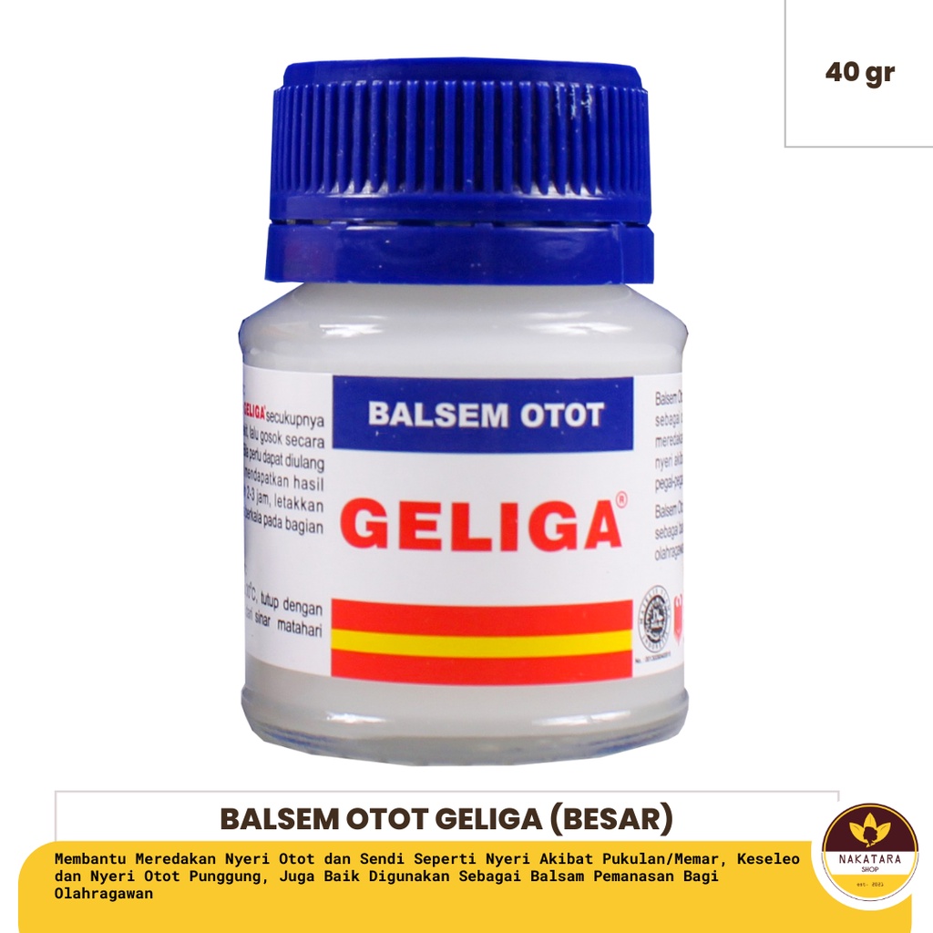 Jual BALSEM OTOT GELIGA UKURAN 40 GRAM (BESAR) | Shopee Indonesia