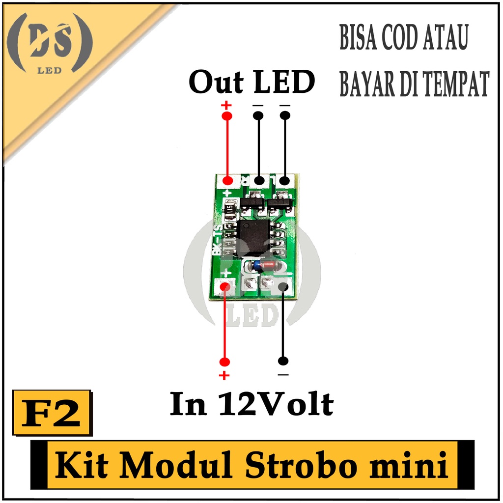 Jual Modul Kit Setrobo 2Channel Otomatis / Kit Modul Strobe mini F2 ...