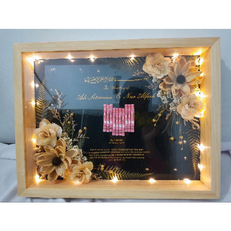 Jual bingkai 3 dimensi 30 x 40 cm/mahar rustic/mahar murah | Shopee ...