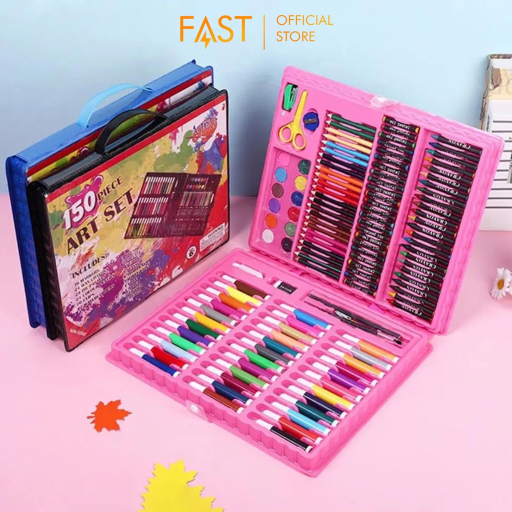 Jual FAST Pensil Warna Crayon set isi 150 pcs Crayon Mewarnai (Alat ...
