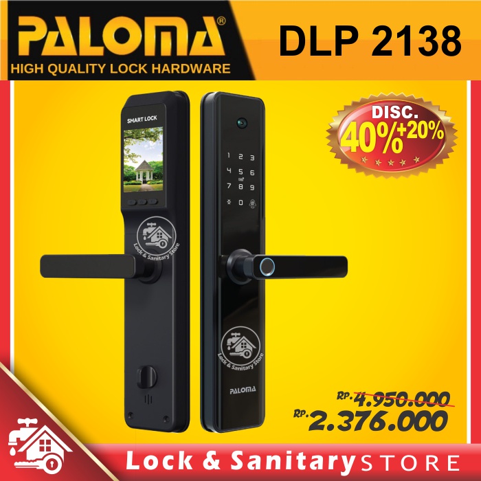 Jual Kunci Elektronik PALOMA DLP 2138 Smart Door Lock Camera Digital ...