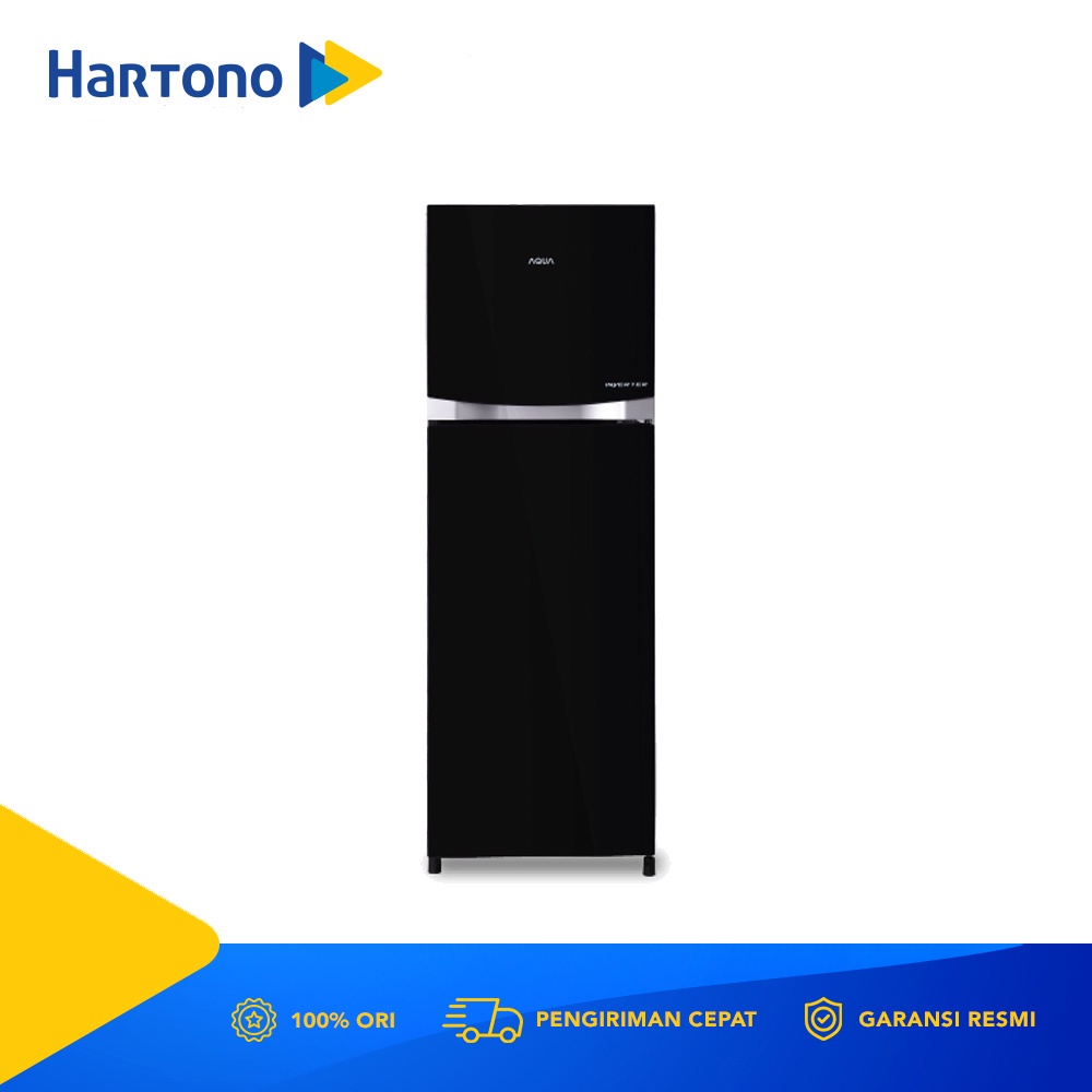 Jual Aqua Kulkas 2 Pintu Kecil Small 2 Door Refrigerator AQR-D275R(WBK) | Shopee Indonesia