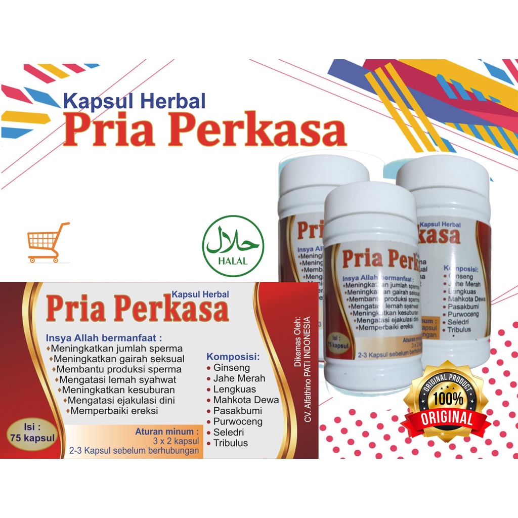 Jual OBAT PRIA PERKASA I KAPSUL HERBAL PERKASA I KAPSUL STAMINA PRIA 75 ...