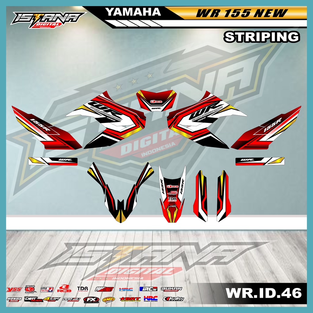 Jual Stiker Striping YAMAHA WR 155 R - Striping Variasi Motor WR 155 ...