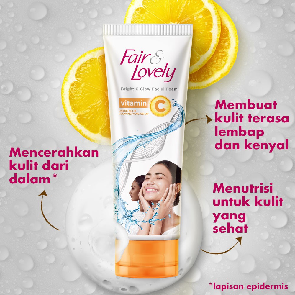 Jual Fair&Lovely / Glow&Lovely Bright C Glow Facial Foam | Shopee Indonesia