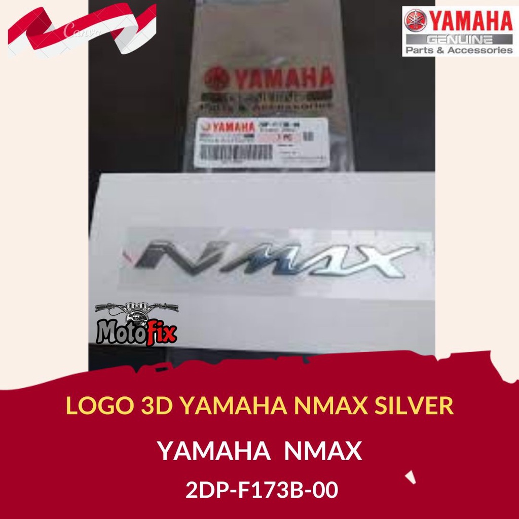 Jual LOGO 3D YAMAHA NMAX SILVER ORIGINAL / EMBLEM 2DP-F173B-00 | Shopee ...