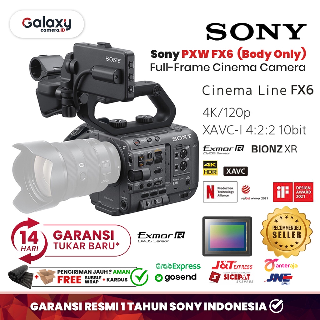 Jual Sony PXW FX6 Full-Frame Cinema Camera / Sony FX6 / Sony FX 6 Resmi | Shopee Indonesia
