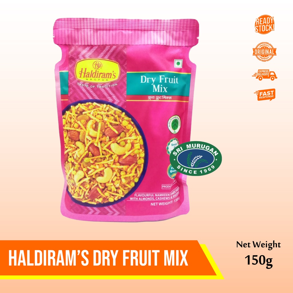 Jual HALDIRAM'S DRY FRUIT MIX 150g | Shopee Indonesia