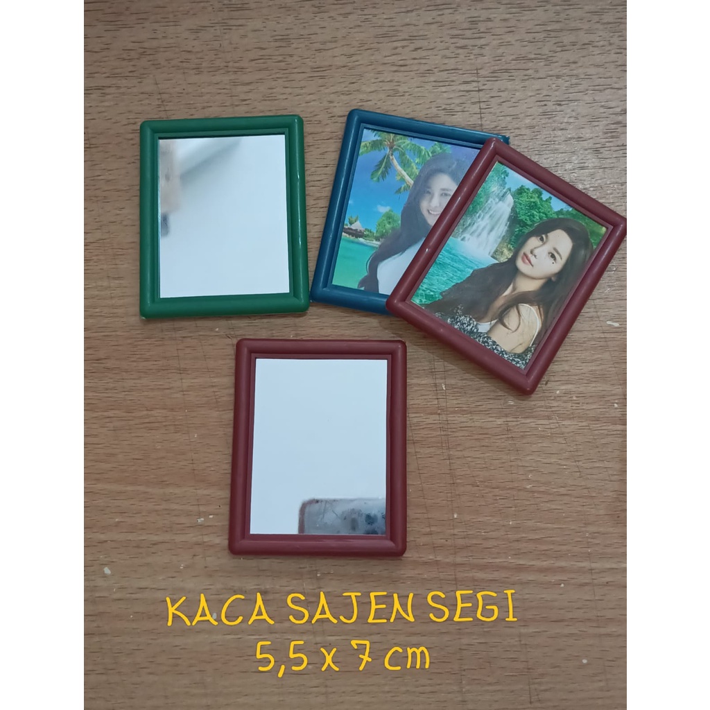 Jual Kaca Kotak Kecil / Cermin Make up Kotak Polos Mini Travel / KACA ...