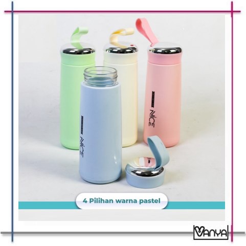 Jual Botol Minum Tumbler Tumblr Kaca Tahan Panas Cover Plastik 400ml ...