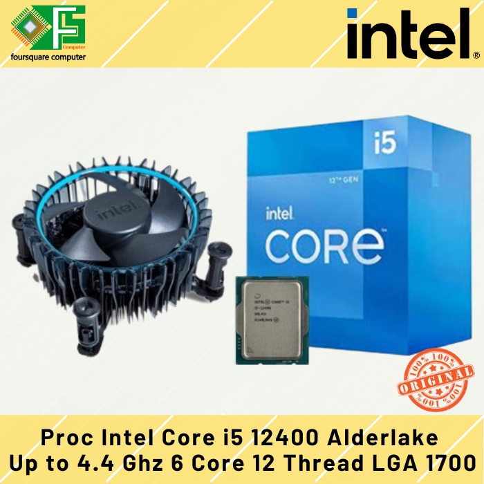 Jual Processor Intel Core i5 12400 6 Core 12 Thread Up to 4.4 Ghz ...