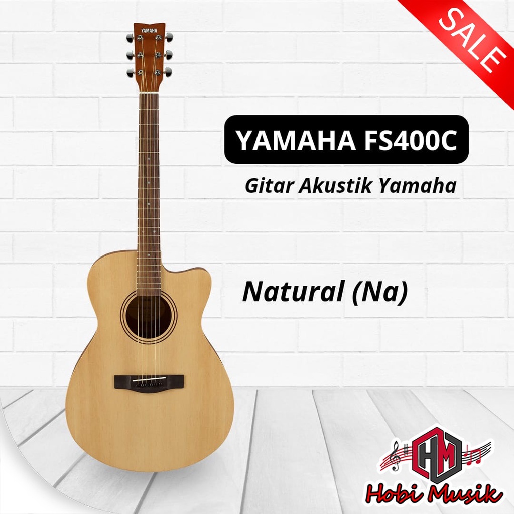 Jual Gitar Akustik Yamaha FS400C Original Body Concert Cutaway | Shopee ...