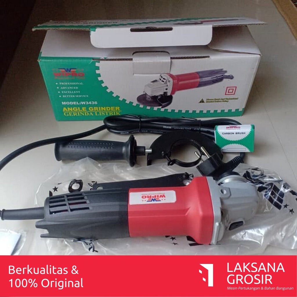 Jual Alat Mesin Poles Gerinda Wipro W3436 - Bor Tangan Poles - Pemoles ...