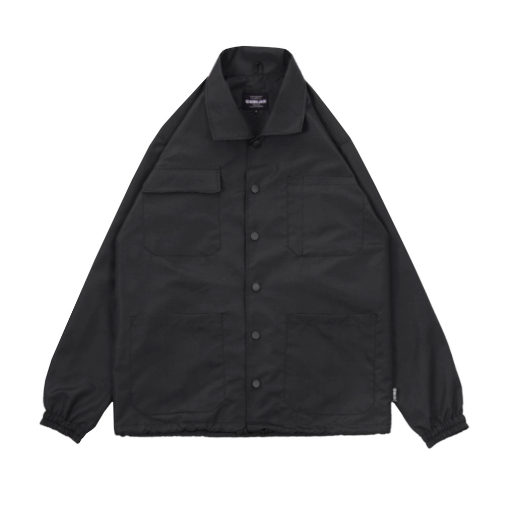 Jual Dobujack Coach Jacket Necro Black | Shopee Indonesia