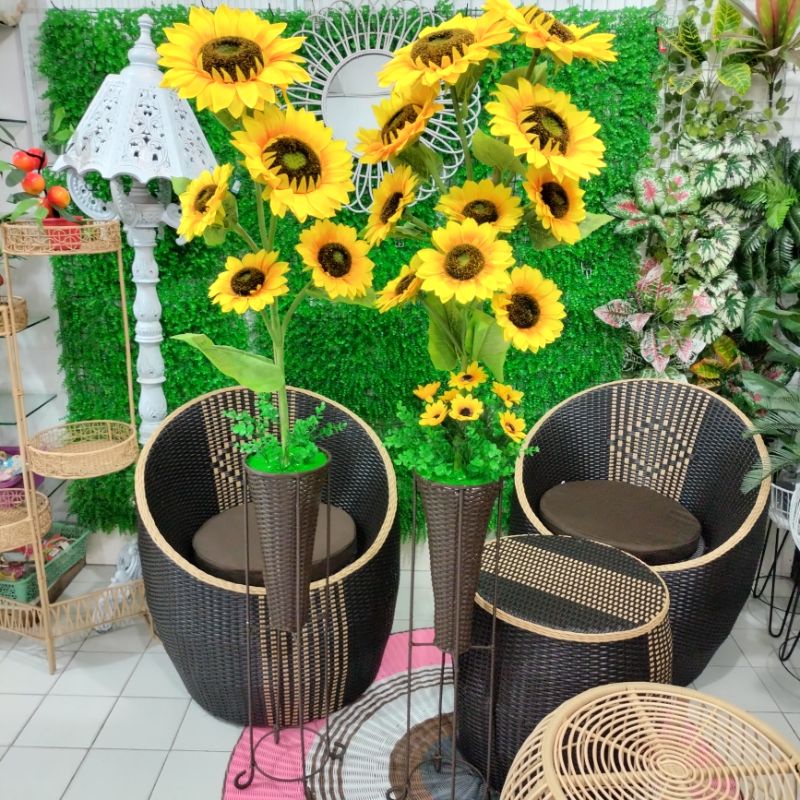 Jual BUNGA MATAHARI JUMBO SUDUT 2 MTR ARTIFICIAL POJOK DEKORASI ...