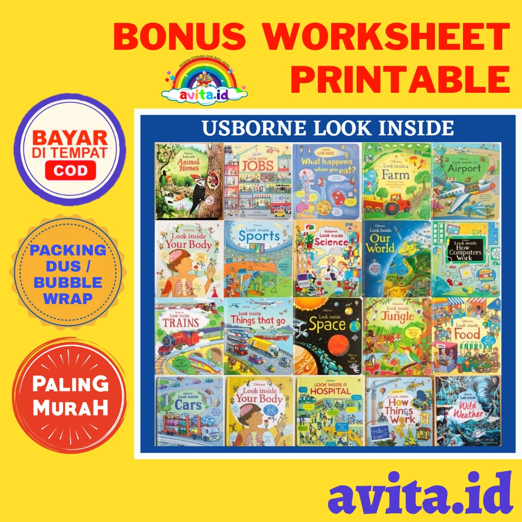 Jual avita.id Usborne Look Inside / Usborne Book Look Inside / Buku Usborne Look Inside / Buku ...