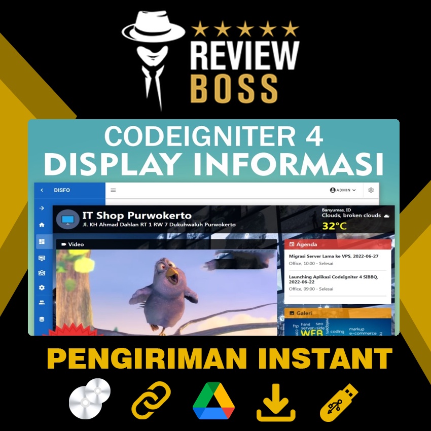 Jual Source Code Program Disfo Web Display Informasi Dengan Codeigniter 3 Ci 3 Siap Pakai