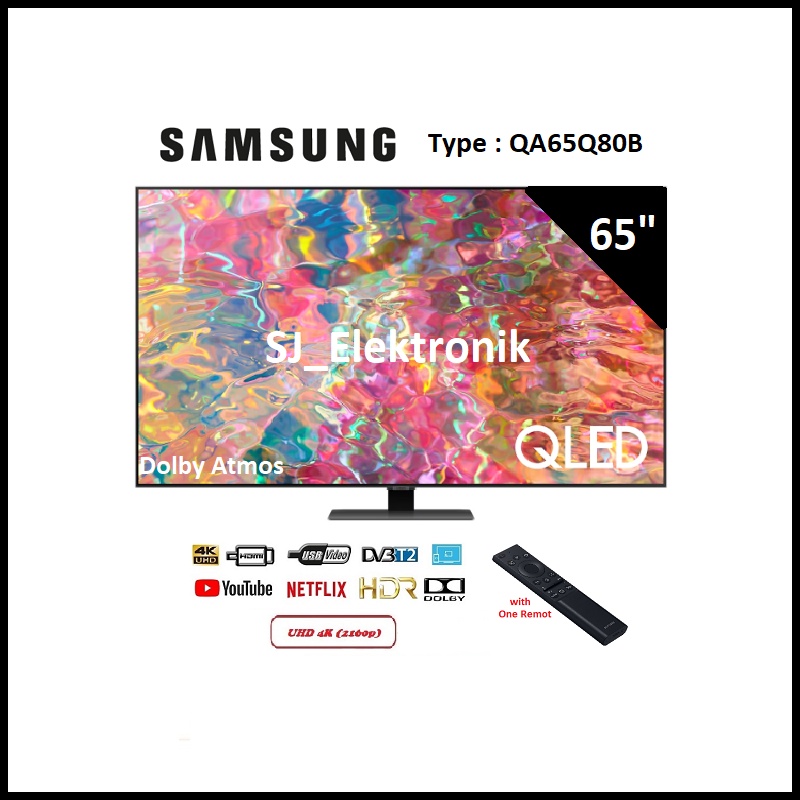 Jual (KHUSUS LUAR KOTA) QLED 65 Inch Samsung 65Q80B - 65Q80 SmartTV UHD 4K - QA65Q80B QLED ...