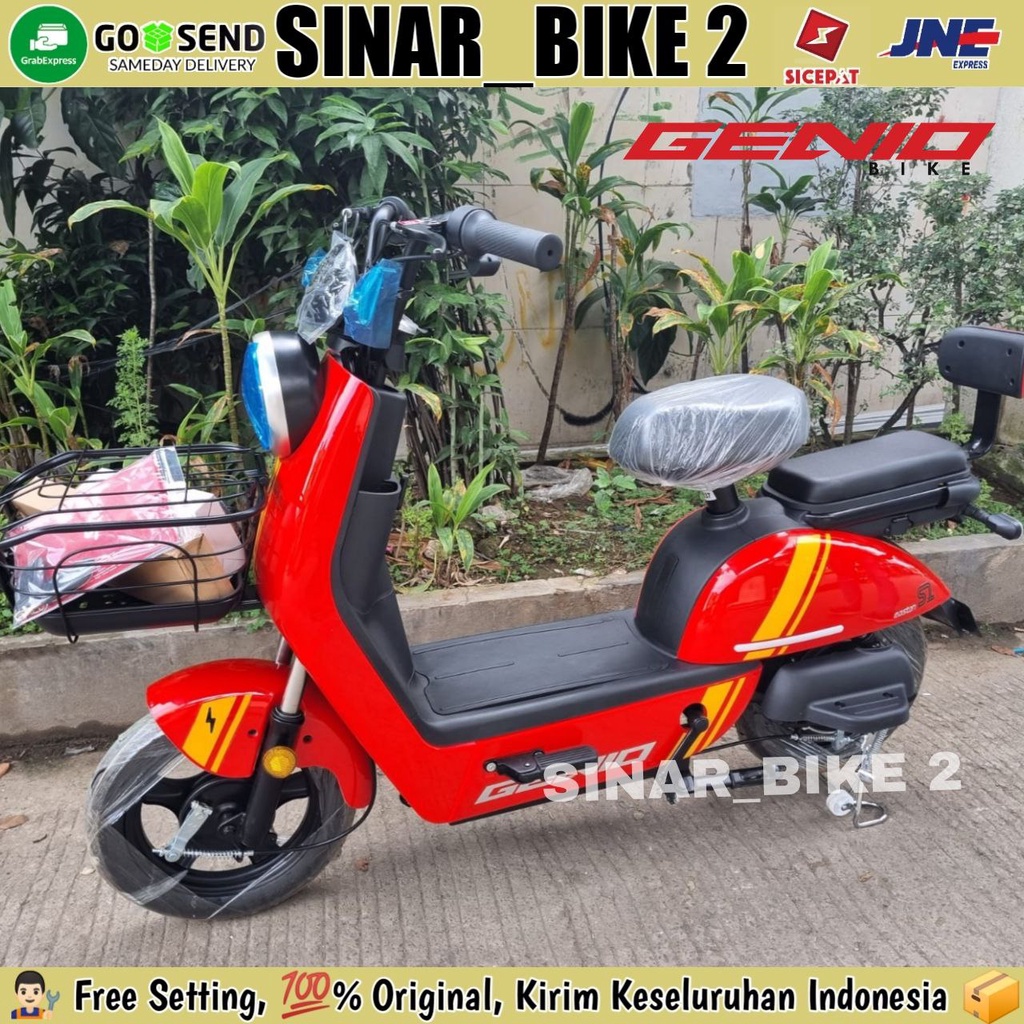 Jual Sepeda Listrik EXOTIC VELOCE 2.0 E-Bike 500 Watt & GENIO EASTON S1 ...