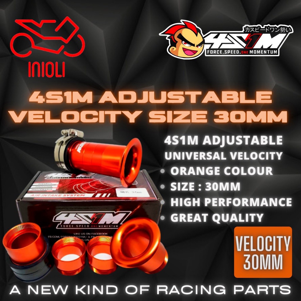 Jual VELOCITY RACING 4S1M 30MM AJUSTABLE UNIVERSAL 30 MM BEAT SCOOPY ...