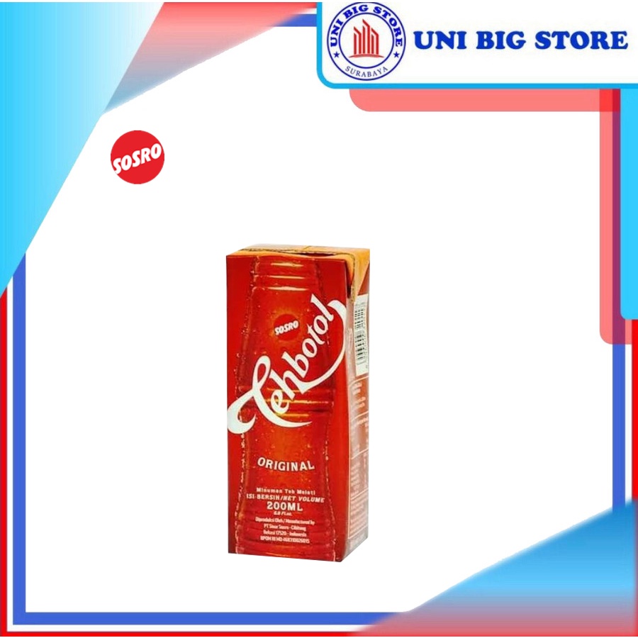 Jual Teh Botol Sosro Kotak Original Melati 200 ml Jasmine Tea | Shopee ...