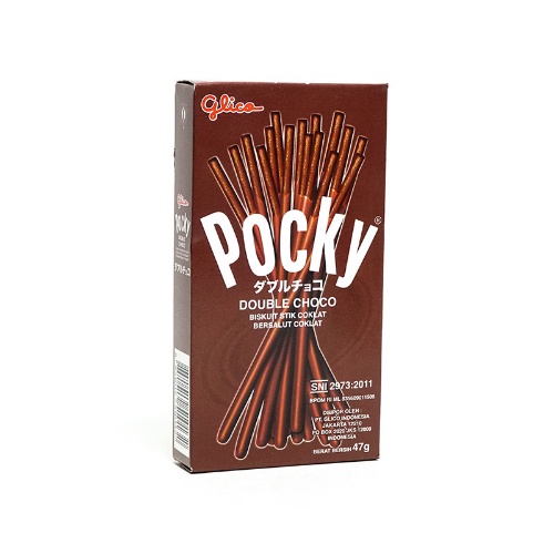 Jual GLICO BISKUIT POCKY DOUBLE CHOCO BOX 47GR | Shopee Indonesia