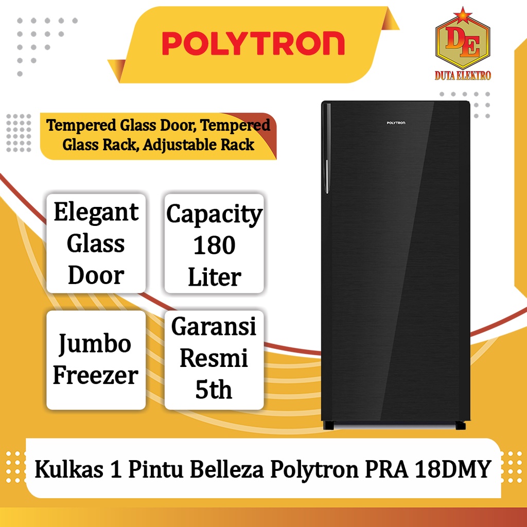 Jual Kulkas 1 Pintu Polytron PRA 18 DMY Belleza | Shopee Indonesia
