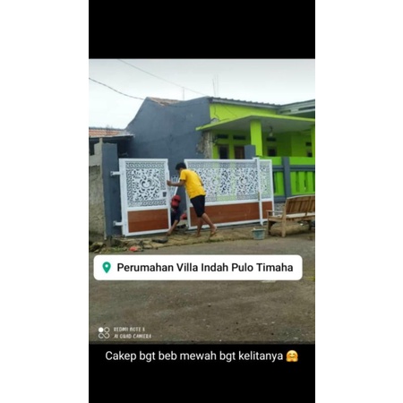 Jual pagar catting laser,bpk hendri perumahan pulo timaha | Shopee ...