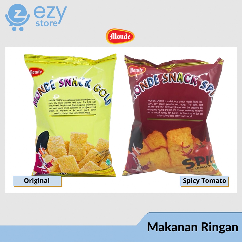 Jual Monde Serena Snack Gold 60 gram / Spicy Tomato / Snack Beras ...