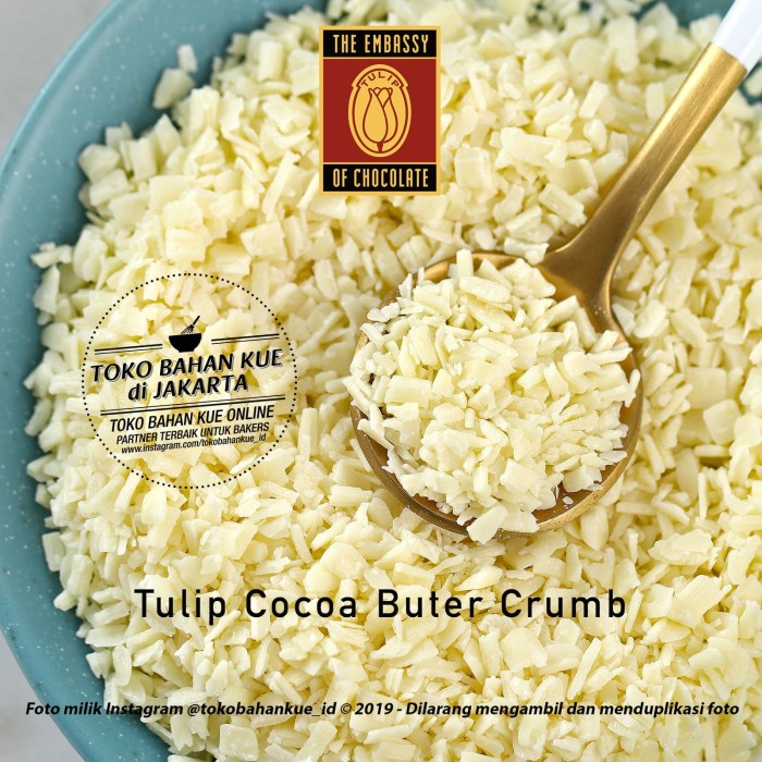 Jual Tulip COCOA BUTTER Crumb 500gr Lemak Cokelat Chocolate Asli Cacao ...