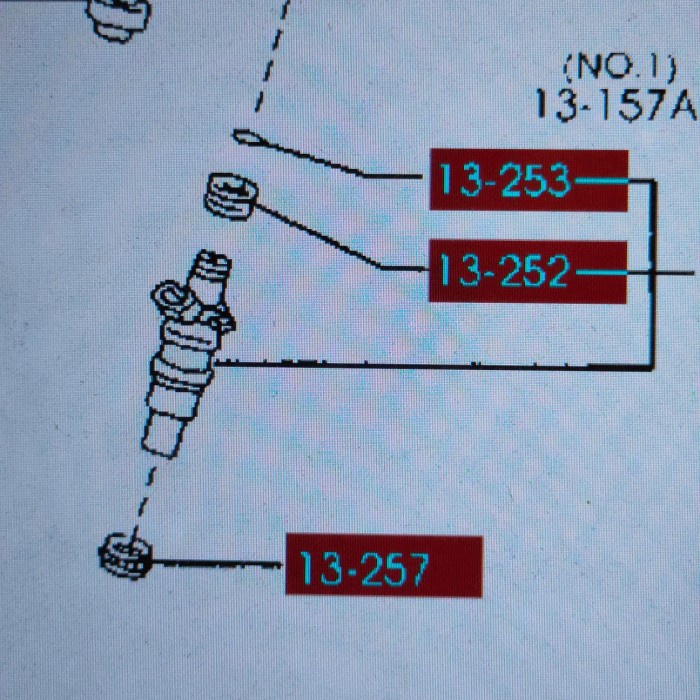 Jual Paket Mazda Genuine Parts Seal Injector Mazda 323 Familia / Lantis ...