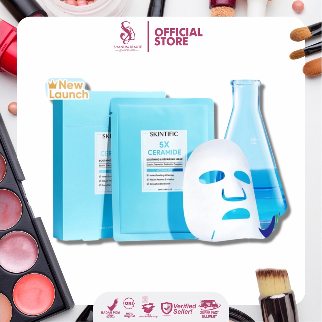 Jual Skintific 5X Ceramide Sooting & Repairing Mask - Masker Wajah 29 ...