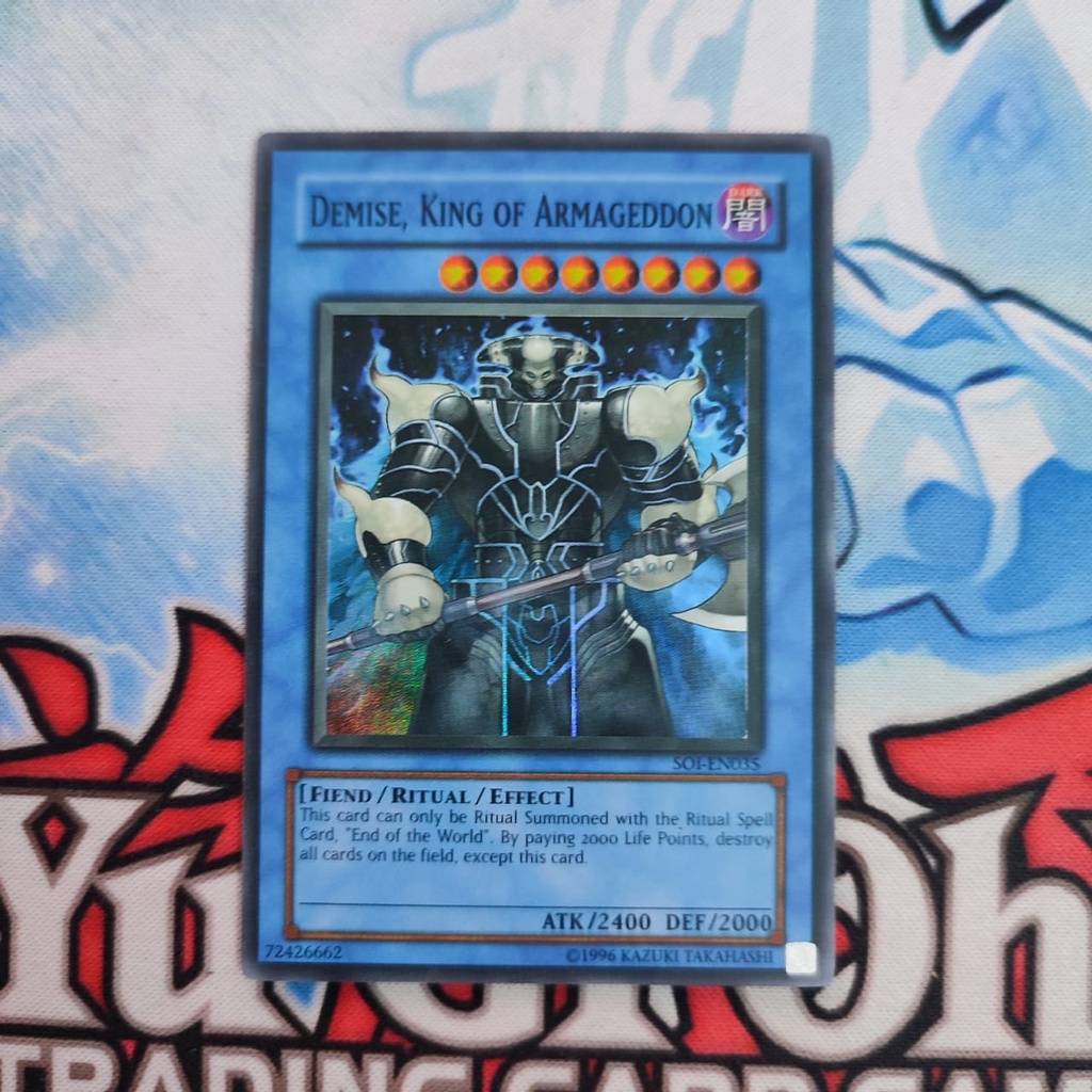 Jual yugioh demise king of armageddon SOI super rare original | Shopee ...